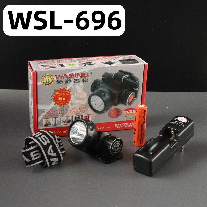 Huasheng Black Panther WSL-697 сильный свет с зарядкой светодиодная микрофара против падения для езды на велосипеде на