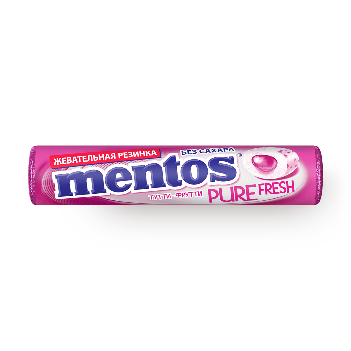 Жевательная резинка MENTOS Pure Fresh, тутти-фрутти, без сахара, 15,5 г