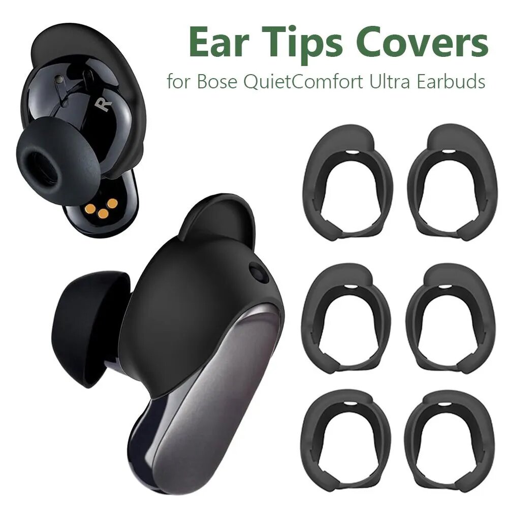 Силиконовые амбушюры для наушников Bose QuietComfort Ultra и QuietComfort Earbuds II, 3 пары, размеры S/M/L