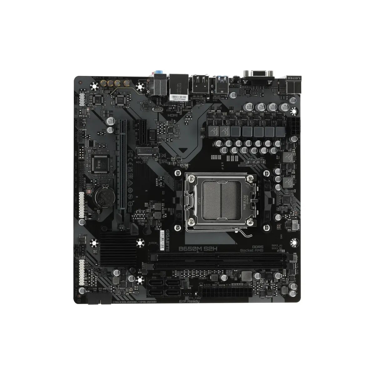 Материнская плата Gigabyte AMD B650M, AM5, microATX RTL, черный