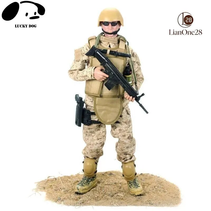 Набор солдатиков Lucky Dog NB01, 1/6 масштаб, 12 дюймов, 27 подвижных суставов, ABS пластик, Капрон