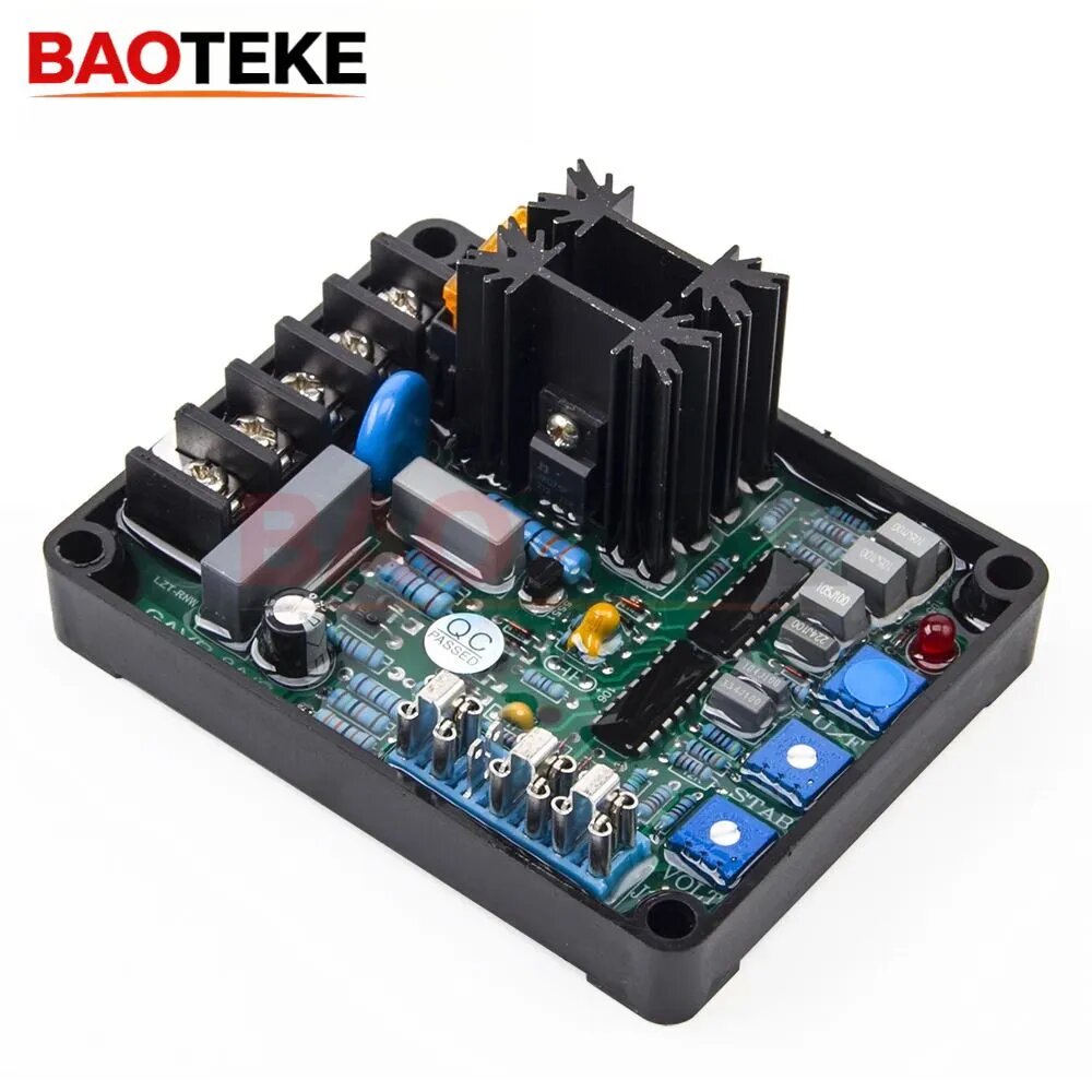 Baoteke GAVR-8A 8A Высококачественный автоматический регулятор напряжения (AVR) для бесщеточных генераторов, универсальный дизельных