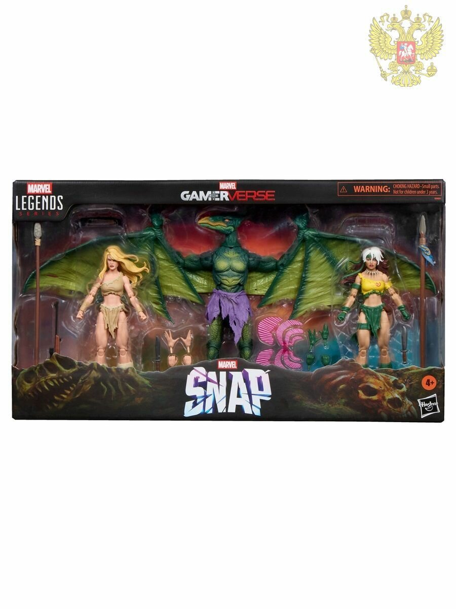 Hasbro фигурки Marvel Legends Gamerverse Snap Series Action Figures Rogue&Sauron&Shanna-16cm; Марвел фигурки