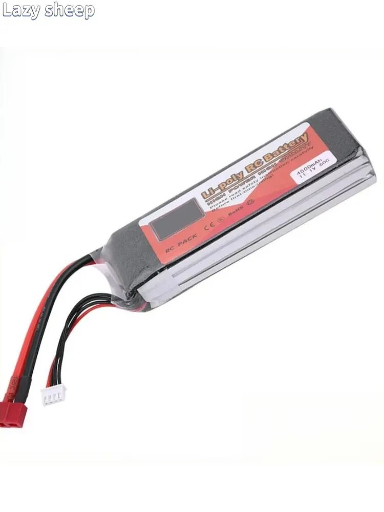 LiPo Battery, мощный, многофункциональный, для моделей RC 11.1V 4500mAh 60C T-Plug