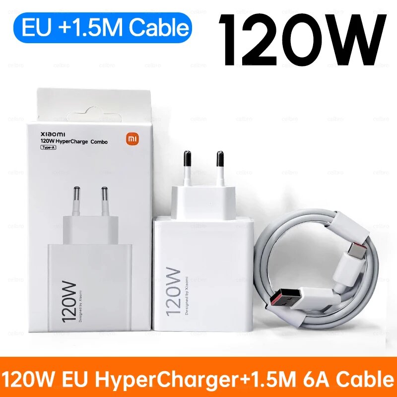 Зарядное устройство Xiaomi 120W EU с кабелем 1.5м