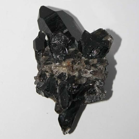Черный кварц кристалл, морион, коллекционный образец "True Stones"