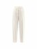 Брюки ROHE Pleated tailored trousers, размер 36, бежевый/белый