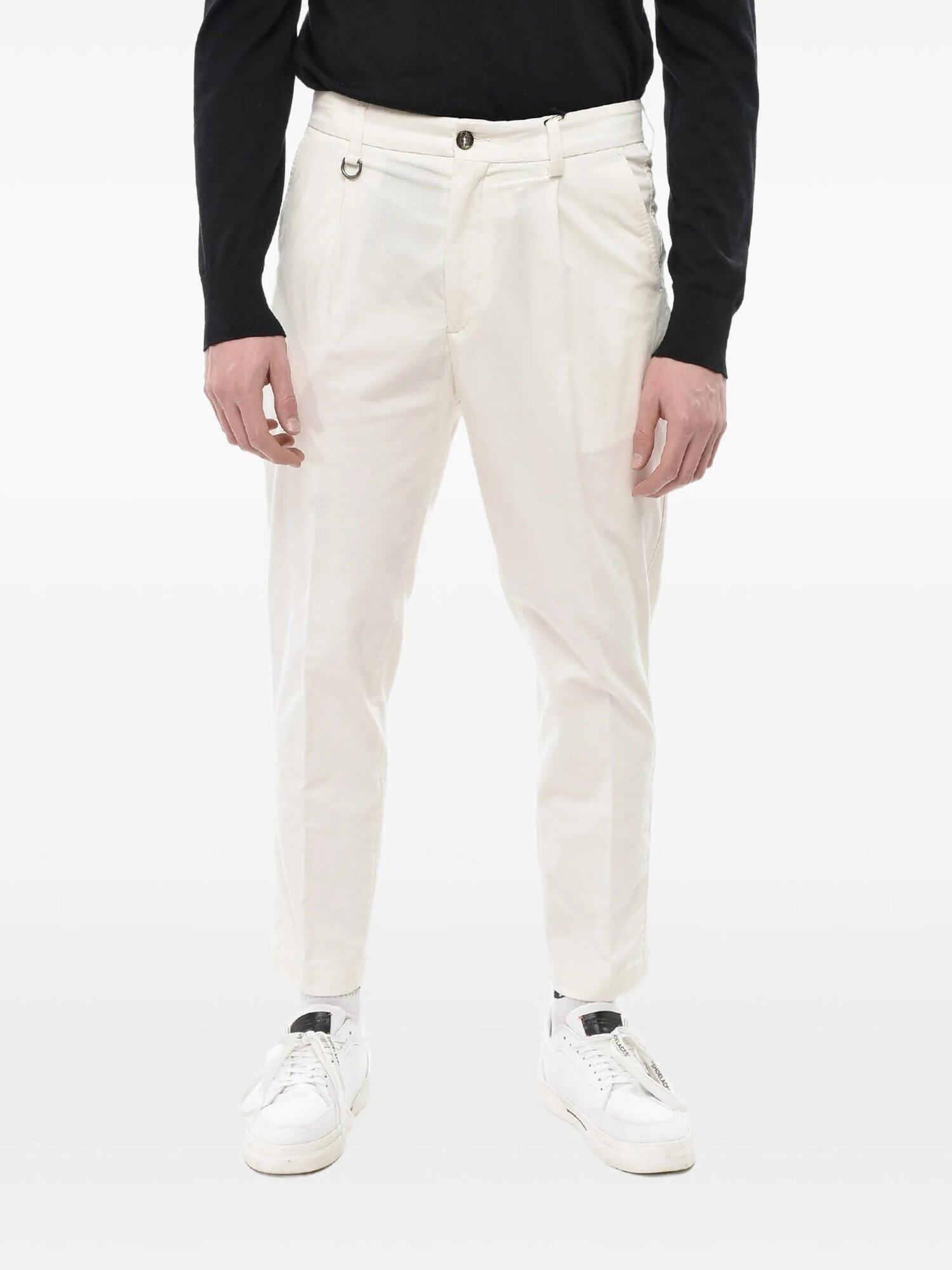 Брюки Duomo pleated-detailing velour trousers