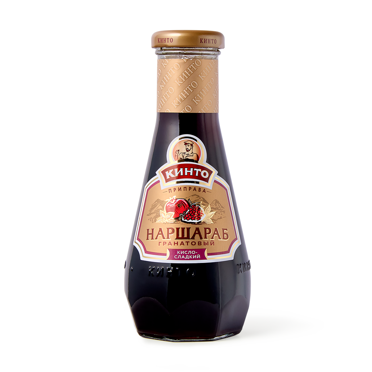 Соус Кинто Наршараб, гранатовый, стеклянная бутылка, 380 грамм