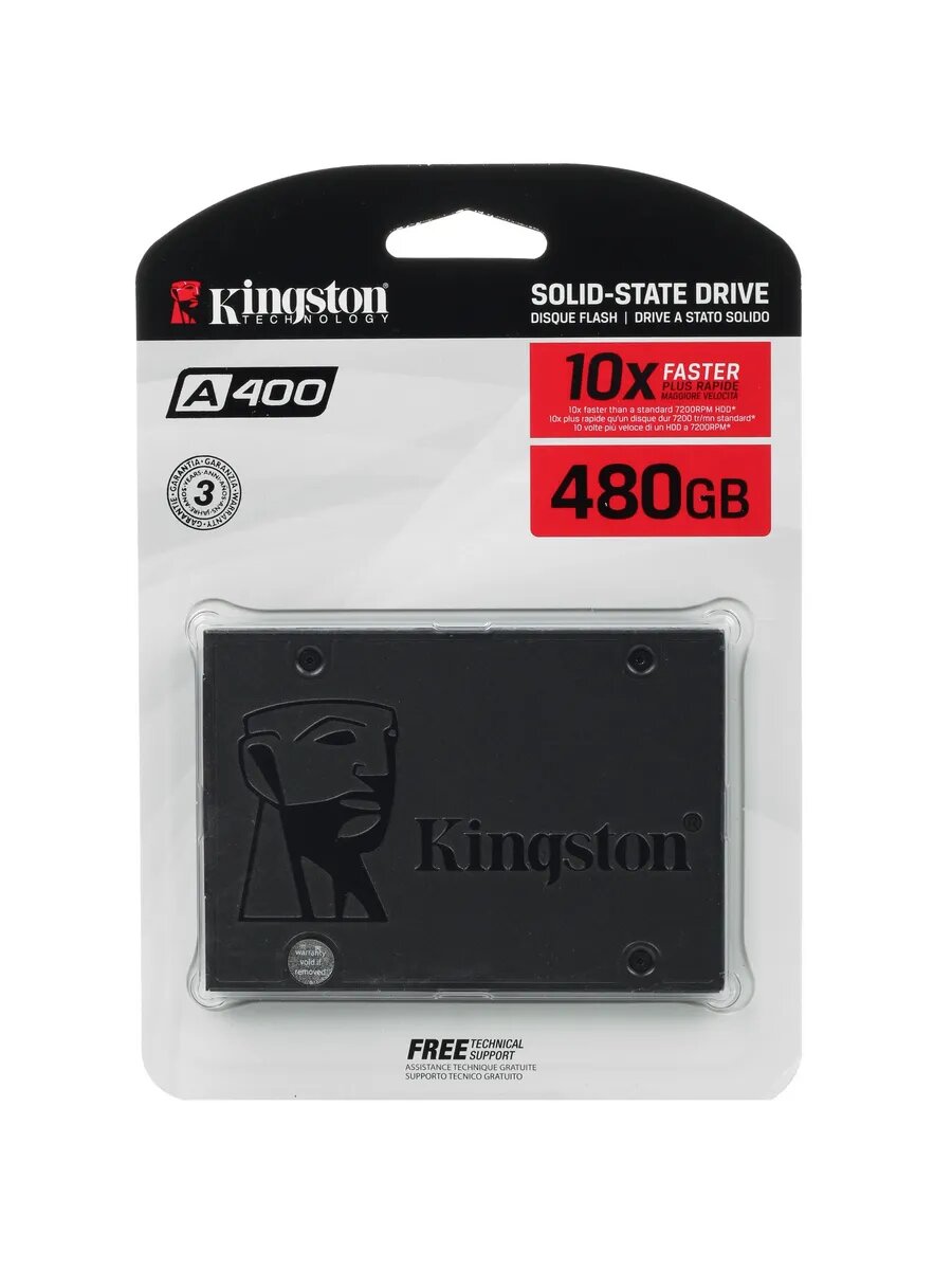 480 ГБ 2.5" SATA накопитель A400 SA400S37/480G - SATA