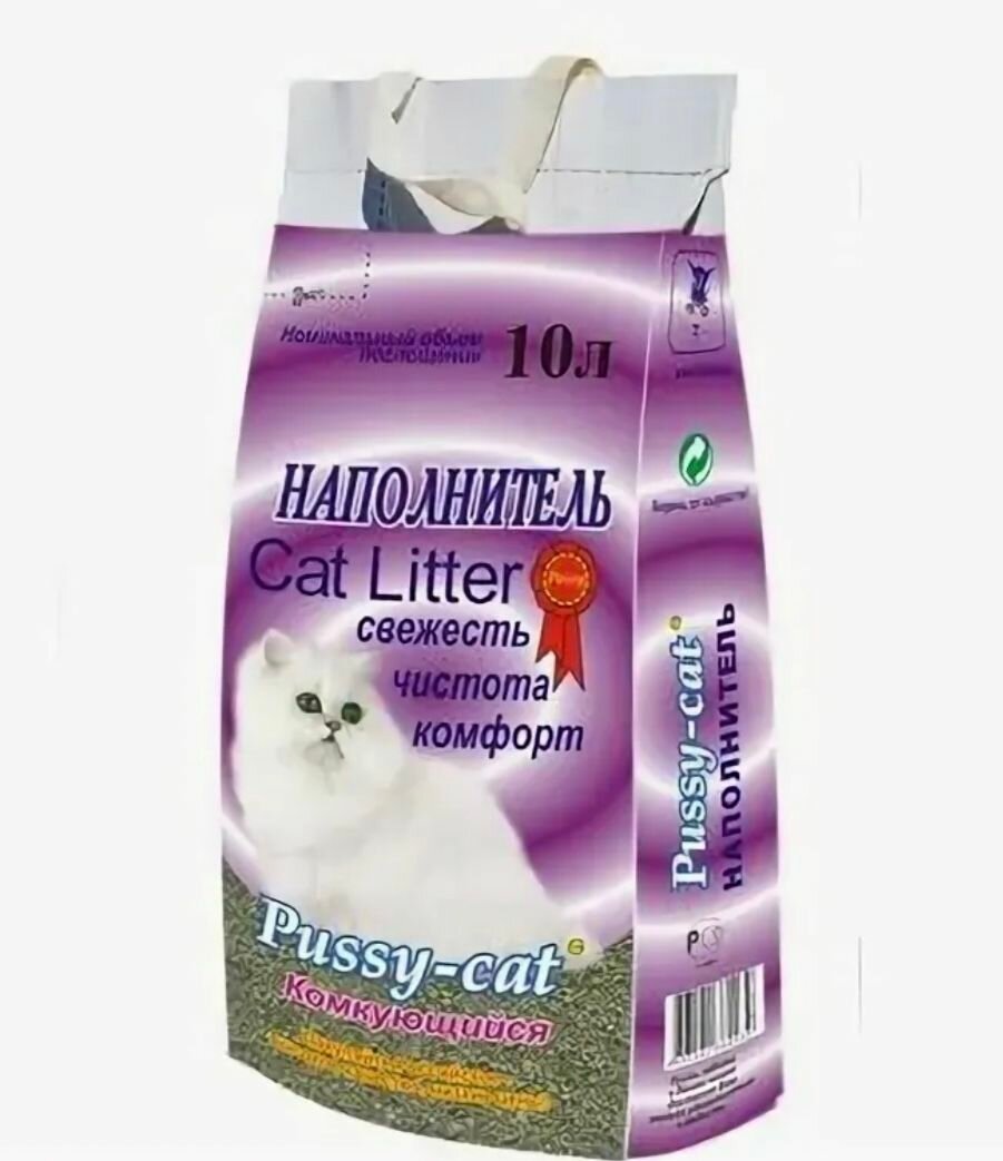 Pussy-cat Наполнитель Глиняный Комкующийся Без отдушки 6900г.