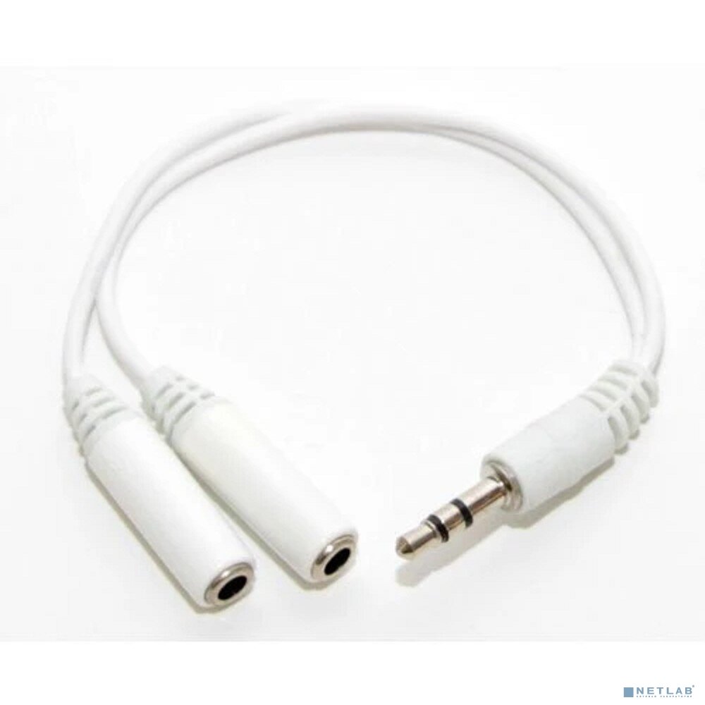 5bites AA-3MF2-02WH Кабель-5bites Адаптер 3.5 Jack/M - 2*3.5 Jack/F