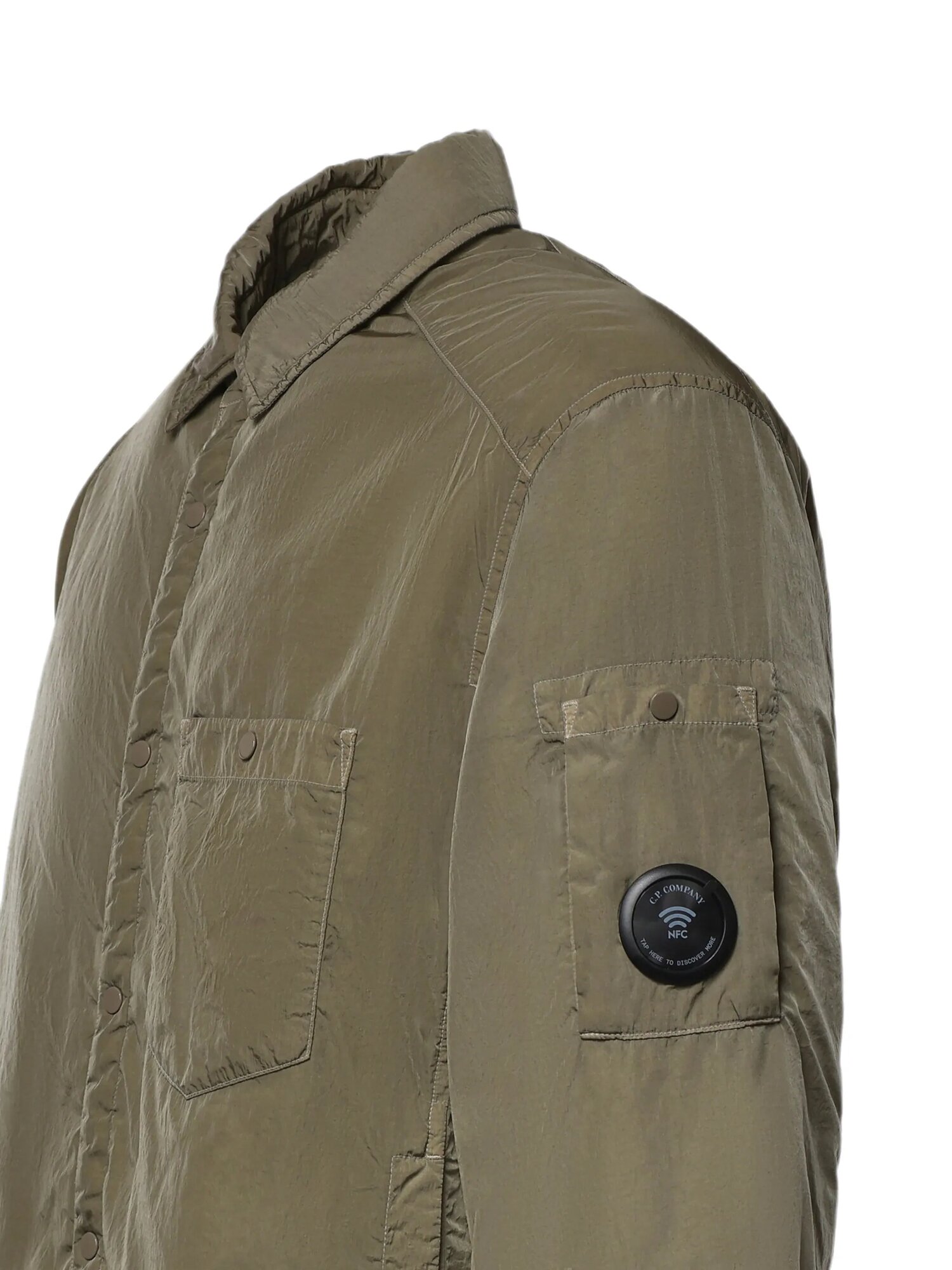 Рубашка C.P. COMPANY Chrome-R Lens padded button overshirt, размер XL — фото 1