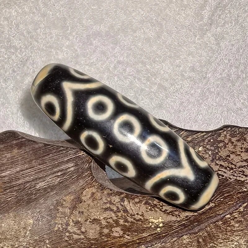 Бусины ДЗИ из агата Arsun Jewelry, черный/белый, черный/желтый, 17/18/19/21 глаз