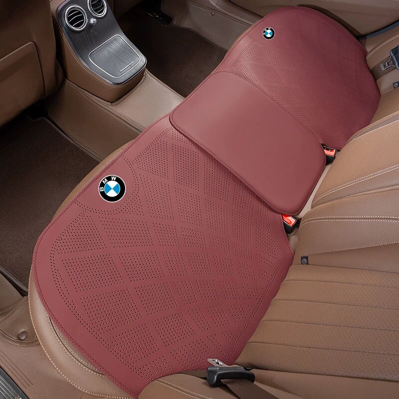 Летняя дышащая автомобильная сидушка BMW 3/4/5/6/7 Серии X1 X3 X5 Заднее сиденье Вулканический красный