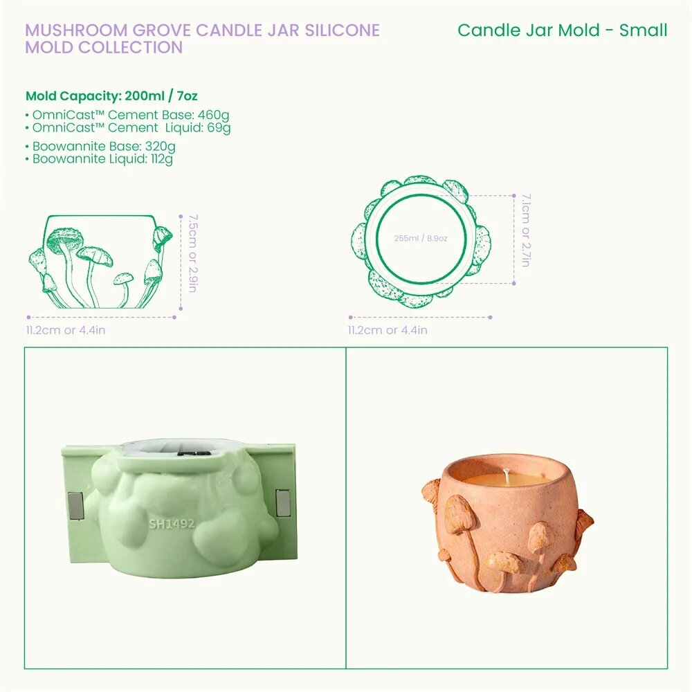 Форма для свечей "Mushroom Grove" small