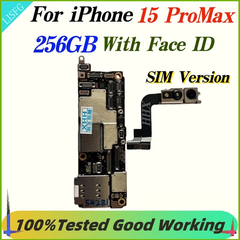 Для iPhone 15/15 Pro разблокированная материнская плата, полностью протестированная материнская плата с Face ID Clean iCloud OK, основная поддержка обновления ОС, материнская плата