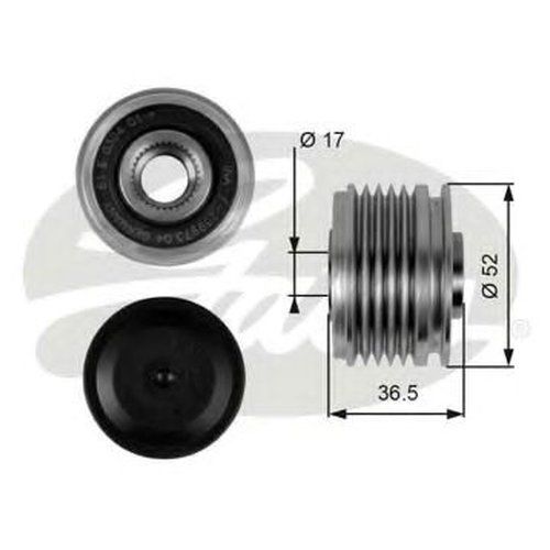 Шкив генератора mercedes w169 w245 a2661550115 Gates oap7064 для Mercedes A-CLASS W169, B-CLASS W245