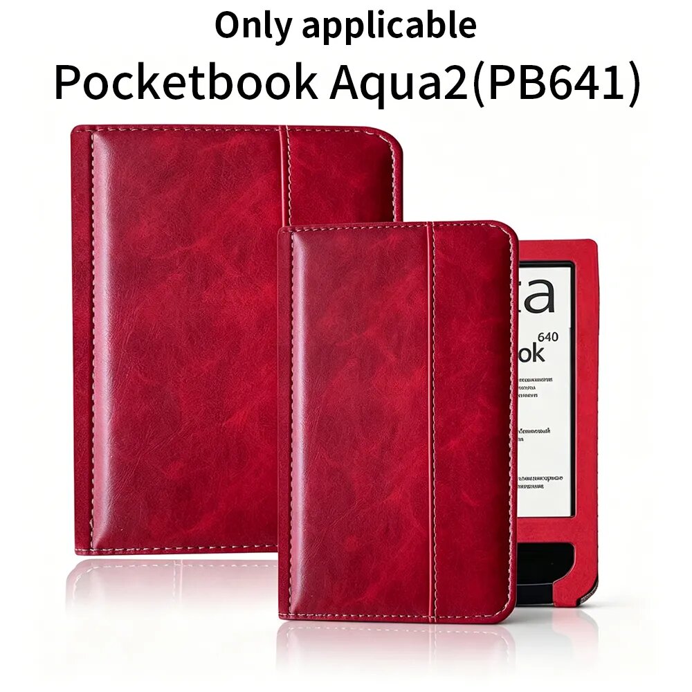 Чехол для электронной книги Pocketbook Aqua2 PB641 на магните раскладной противоударный защитный кожаный чехол обложка для ридера