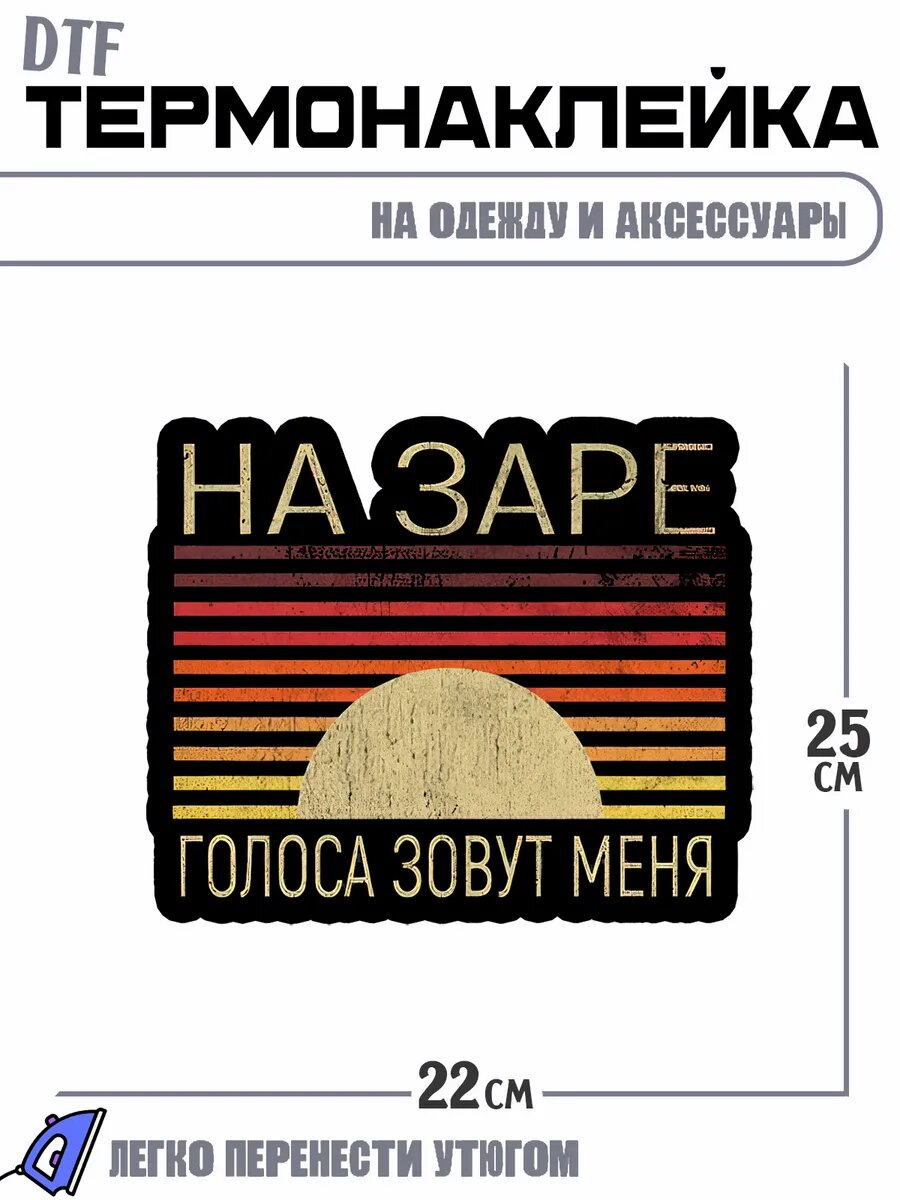 Термонаклейка русская рок группа альянс на заре