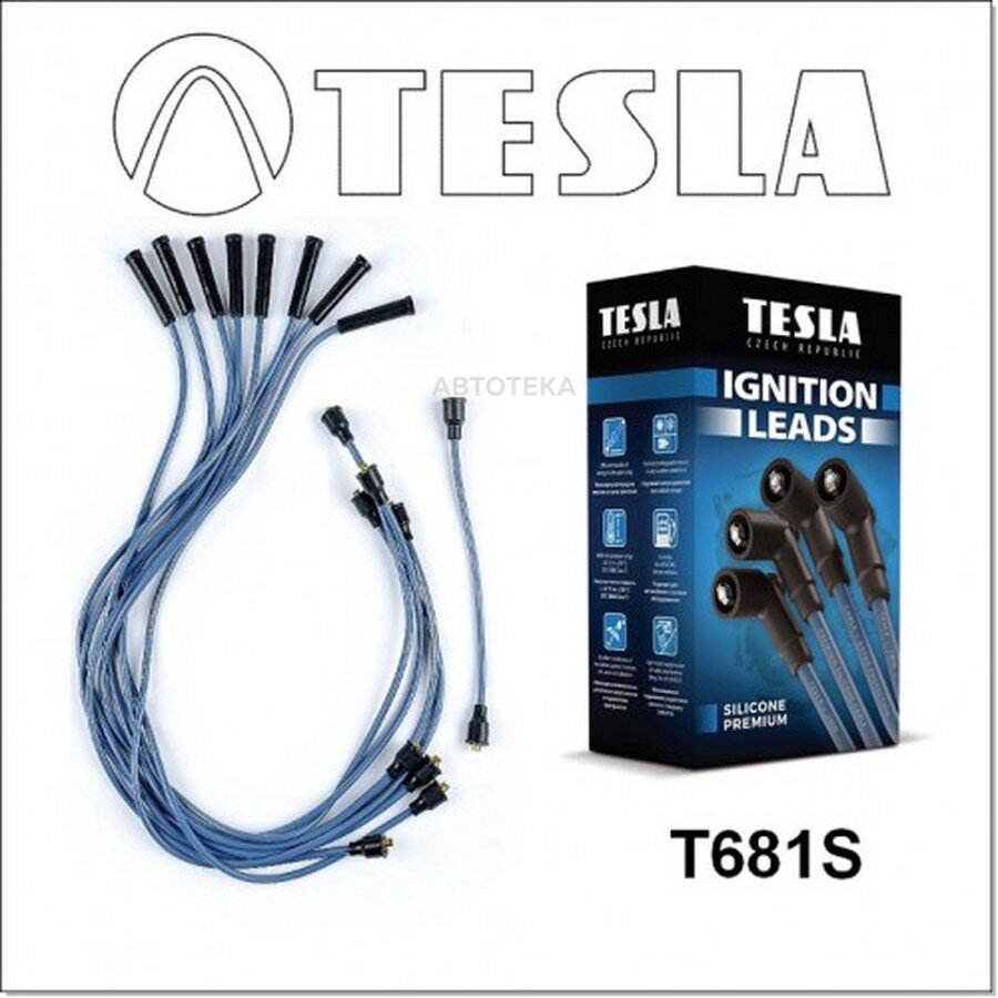Провода высоковольтные TESLA ГАЗ 53 66 3307 3308 Silicone TESLA T681S