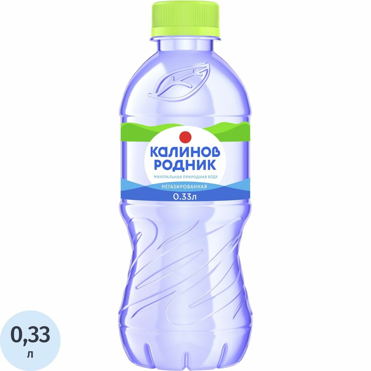 Вода минеральная Калинов Родник природ стол пит негазированная ПЭТ 0,33л (2504935), 12шт.