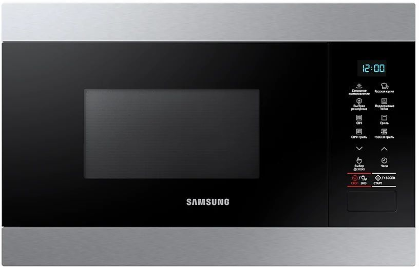 Встраиваемая микроволновая печь Samsung- MG22M8074AT/BW черный Samsung MG22M8074AT/BW черный