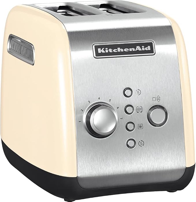 Тостер на 2 ломтика KitchenAid, 7 уровней поджаривания, кремовый, 5KMT221EAC