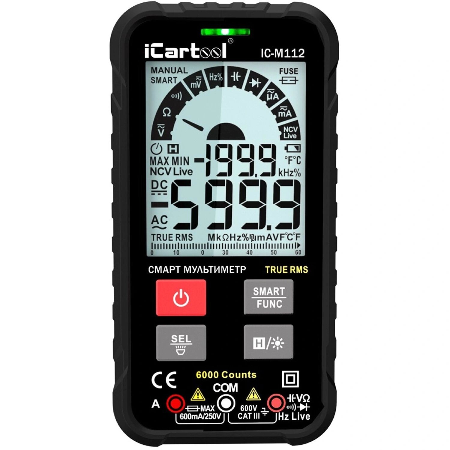 ICarTool Мультиметр iCarTool цифровой (IC-M112)