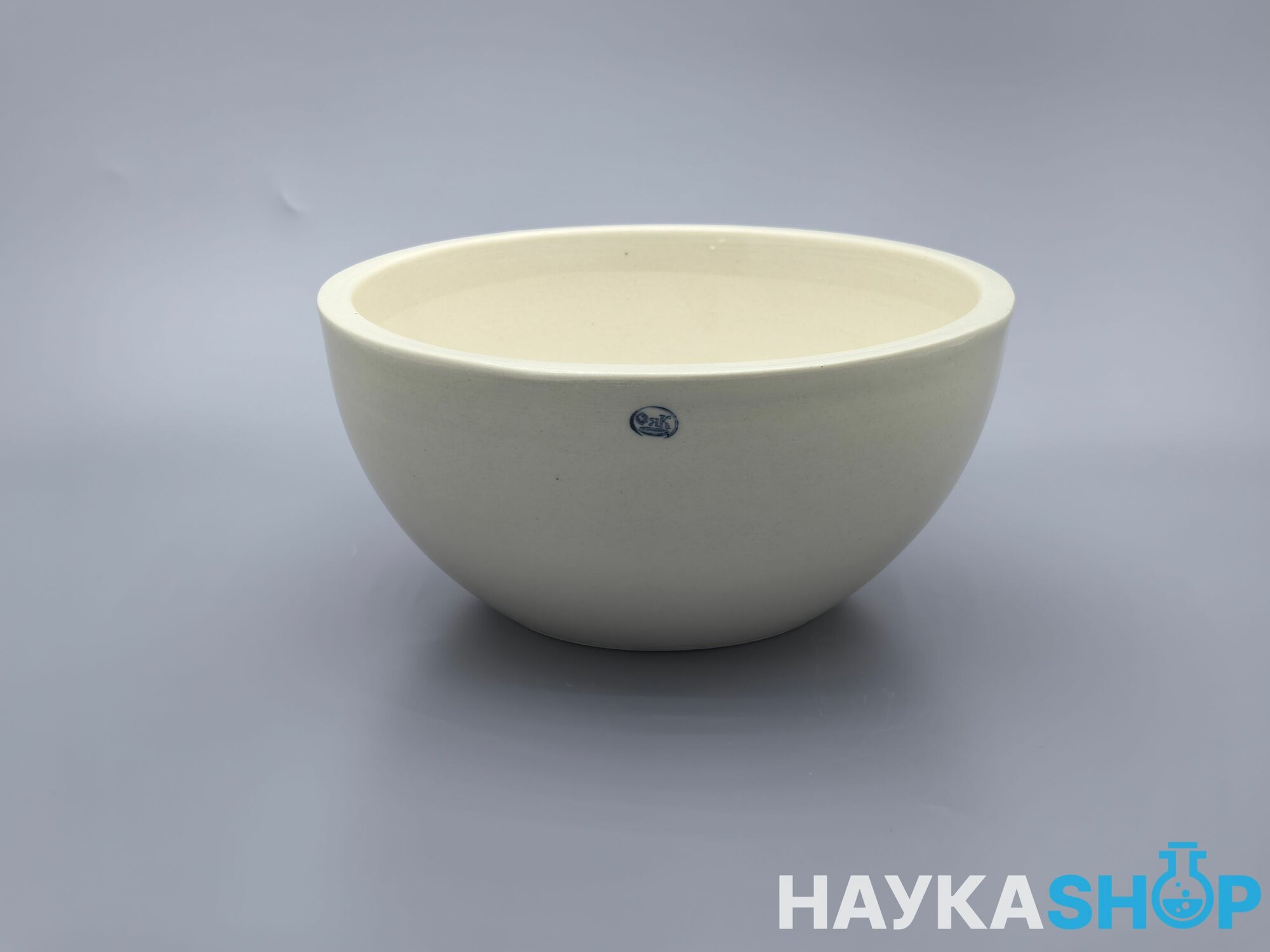 Ступка фарфоровая №6 (180*90 мм), ГОСТ 9147-80, 00-00000082, Оятская керамика, Россия (С6-180/90)