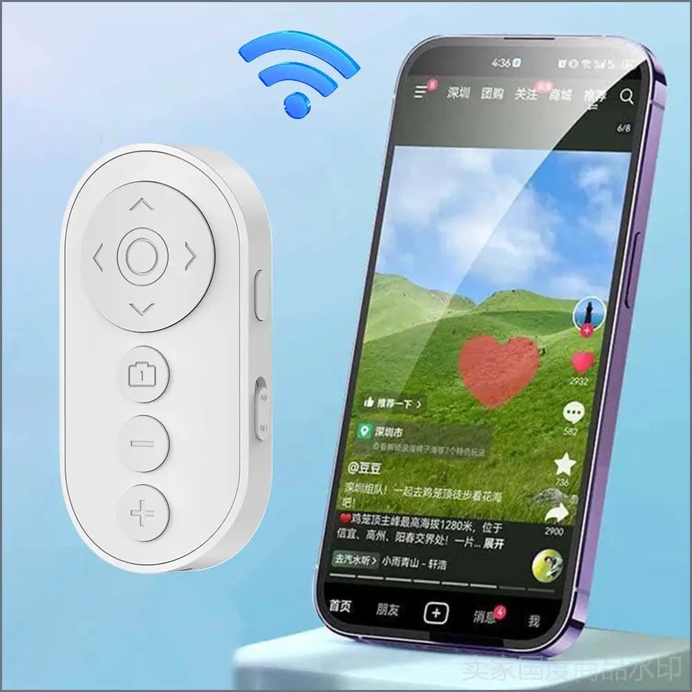 Беспроводной Bluetooth-пульт дистанционного управления для фото и видео с функцией переключения камер