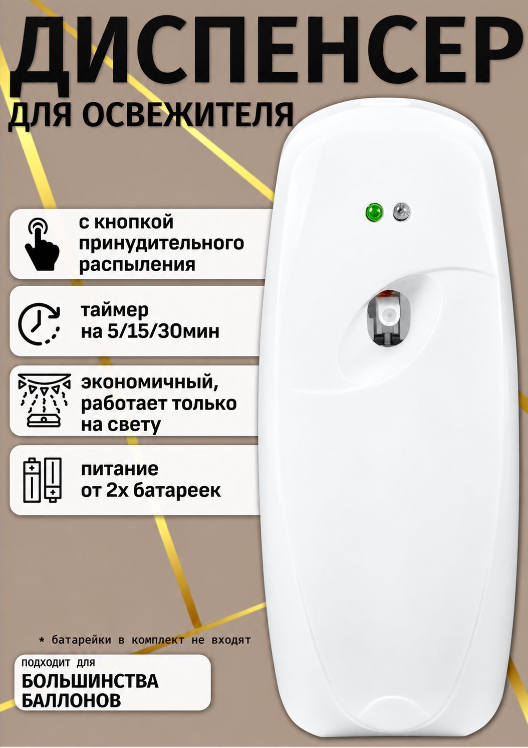 Автоматический диспенсер для освежиетля воздуха