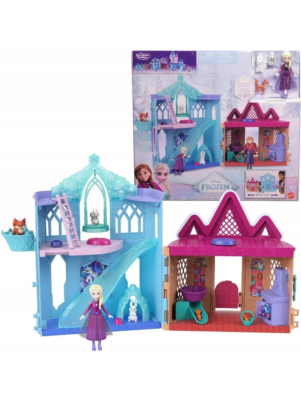 Кукольный домик Mattel Disney Frozen Холодное Сердце с куклой и питомцами