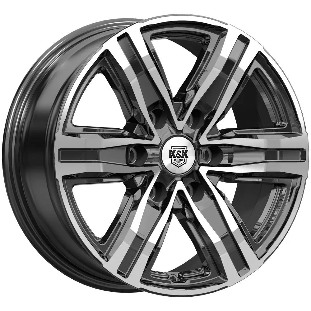 Диск колёсный R8 (КС1174-04) 7.5x17 ЕТ 36 6x139.7 100.1 алмаз черный, арт.84138