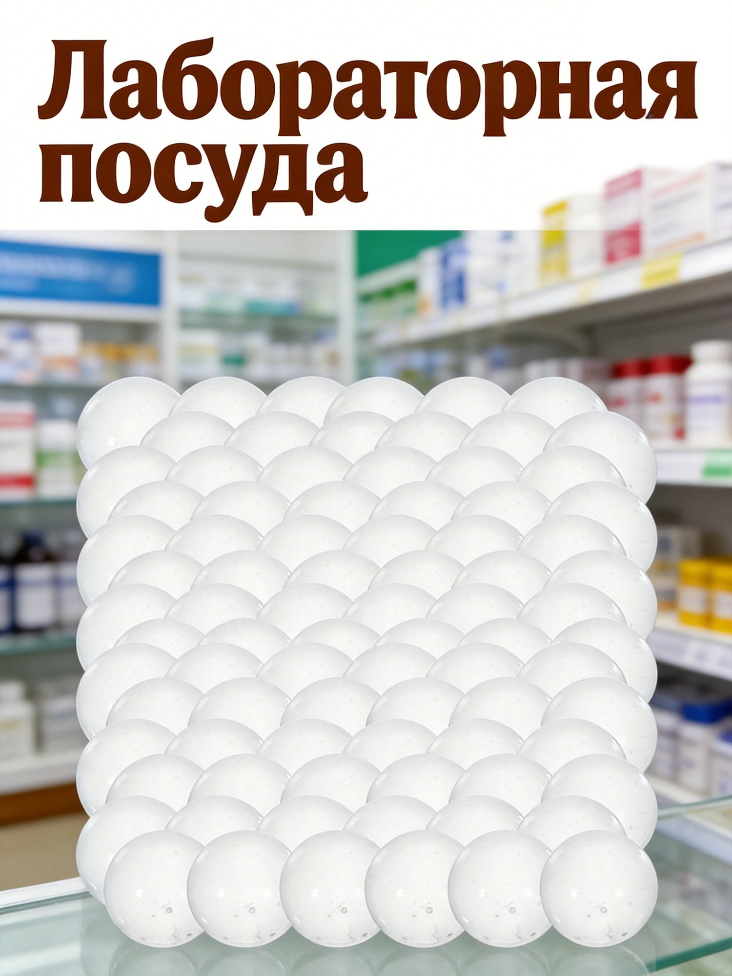 1000 Шт Мини Прозрачные Стеклянные Шары Для Лаборатории Размер 0.5X0.5X0.5Cm