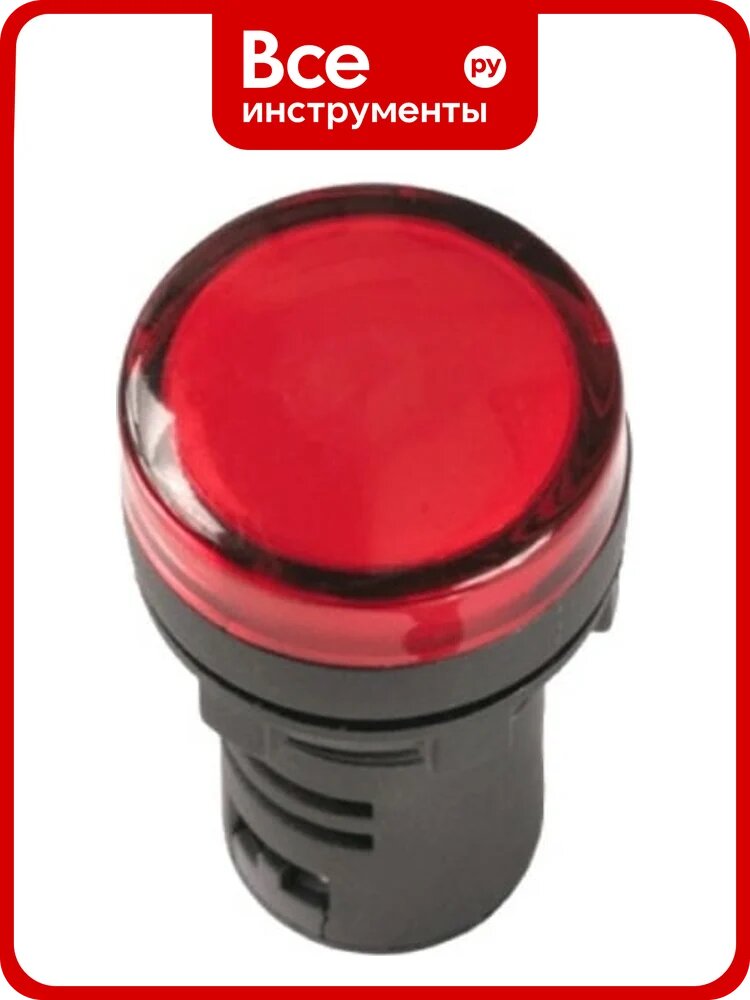 Лампа TDM ELECTRIC AD-22DS LED матрица d22мм красный 24В AC/DC SQ0702-0006