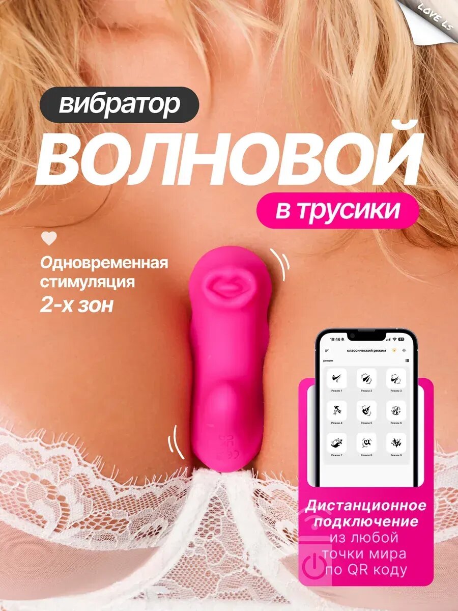 Вибратор в трусики трусы стимулятор клитора с пультом 18+ ду