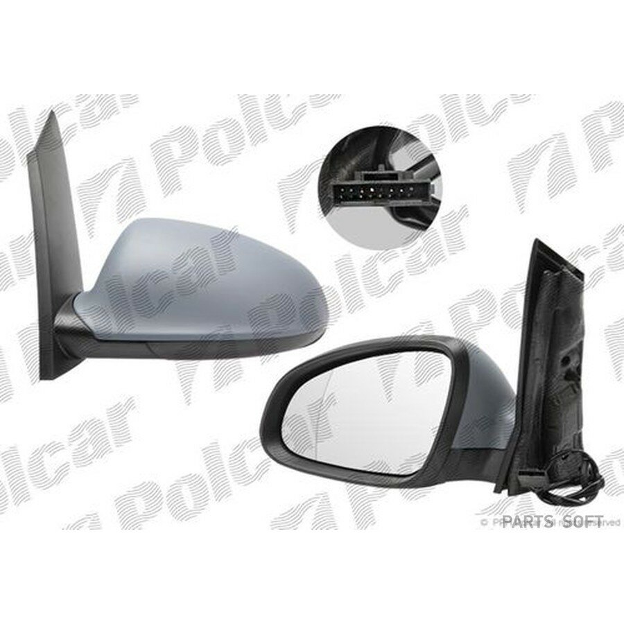 OPEL ASTRA J, 09.09- зеркало внешнее от официального дистрибьютора, POLCAR, артикул 5511514M