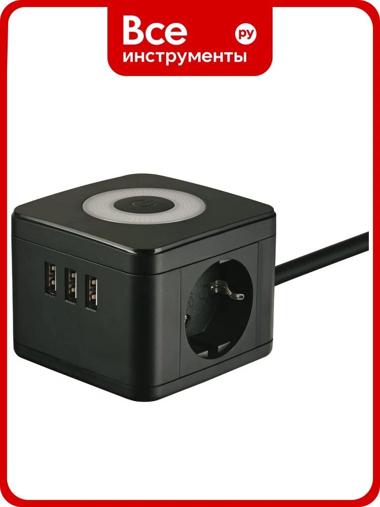 Удлинитель Uniel S-GCD2-1,5SBU BLACK UL-00011250