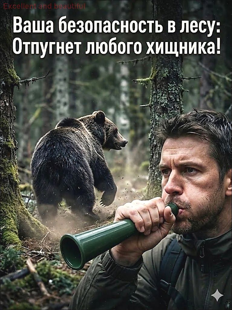 Мощный сигнальный рожок для выживания: громкий гудок от медведей и диких животных. Идеально для туризма, охоты и болельщиков.