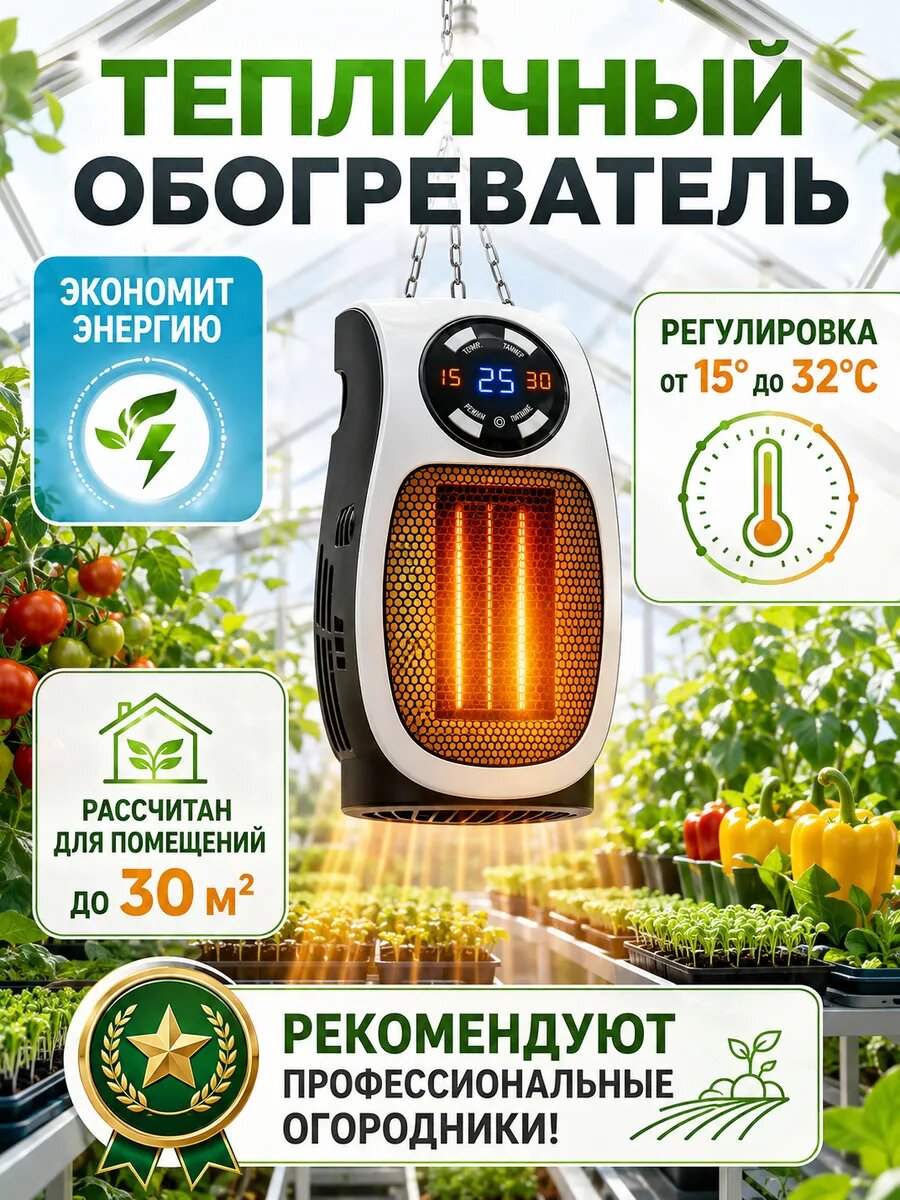 Обогреватель для теплицы с терморегулятором инфракрасный