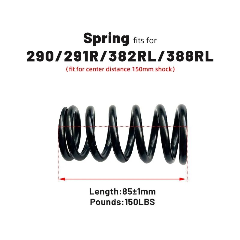 EXA From Амортизационные пружины для велосипедов 85mm-150lbs для 291R / 290