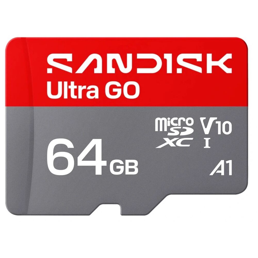 Карта памяти Micro SecureDigital 64Gb SanDisk Ultra Go microSDXC class 10 UHS-1 (SDSQUGN-064G-N6MN )