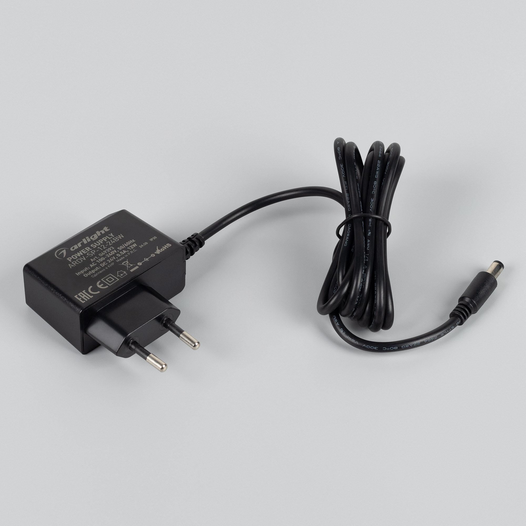 Блок питания ARDV-SP-12-24BW (24V, 0.5A, 12W) (Arlight, Адаптер, 5 лет) 049393