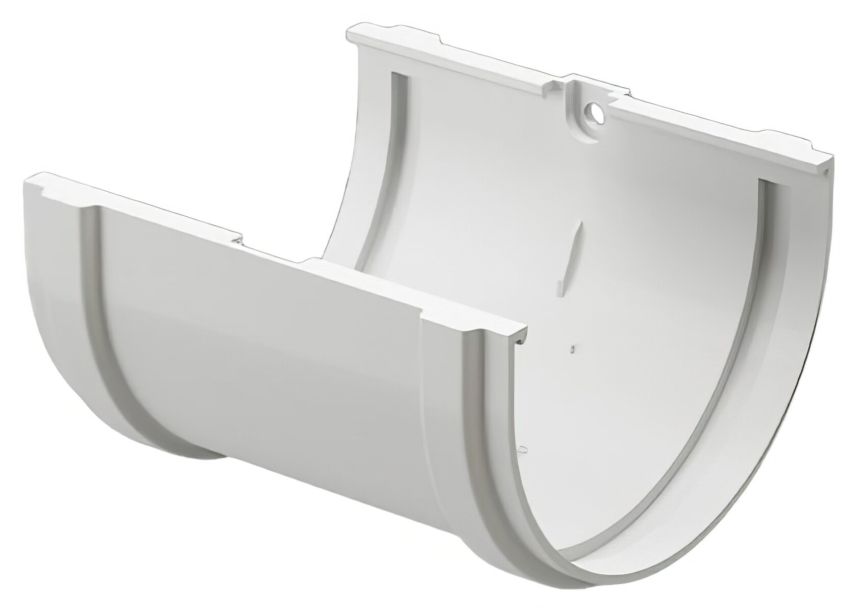 Соединитель желобов Docke STANDARD 120 мм, белый PVTE-1107