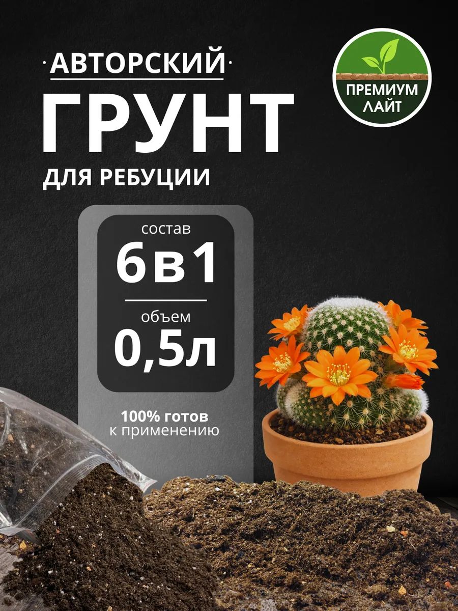 Грунт для Ребуции 0.5л готовый лайт