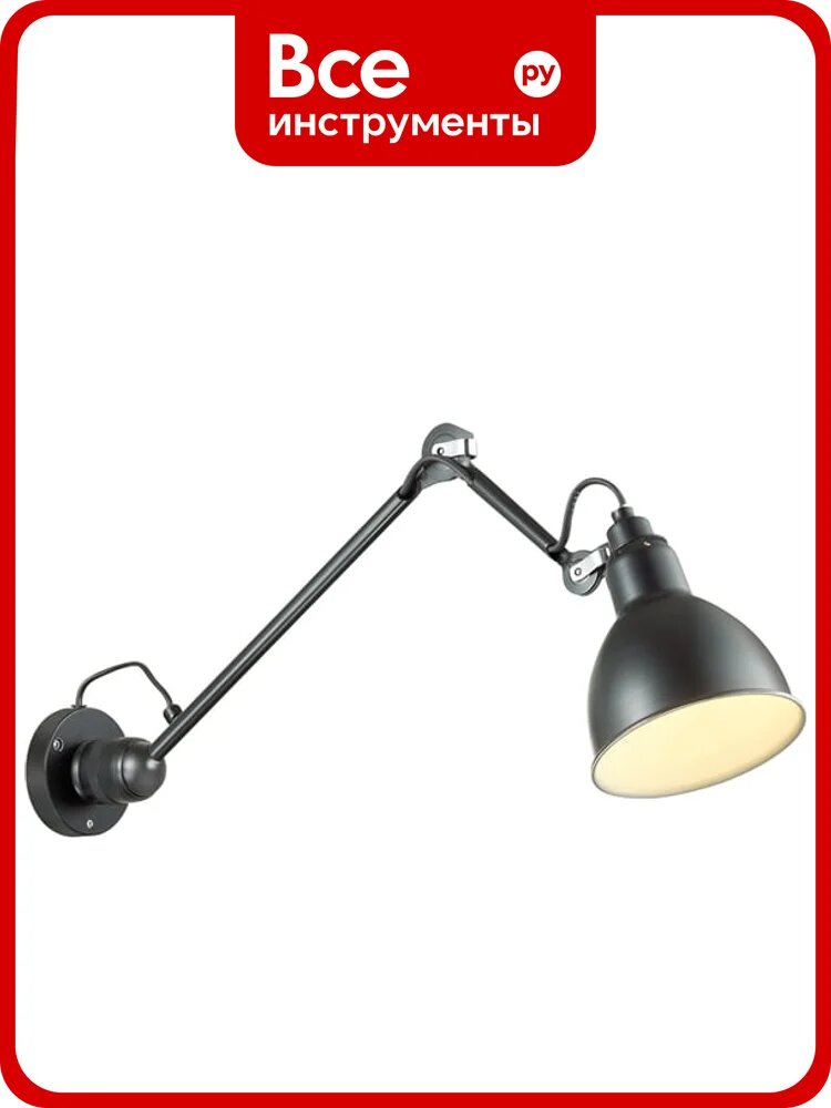 Настенный светильник ODEON LIGHT ARTA на кронштейне, металл, E14, 1х40W 4125/1WD