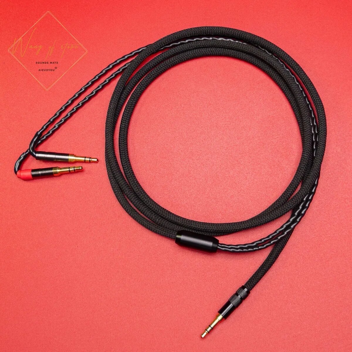 Hi-Fi аудио кабель для наушников AUDEZE SINE Pure Silver Occ Mix Twine 3,5 до 3,5 мм x2 гарнитура разъем шнур Aux 1,5 м