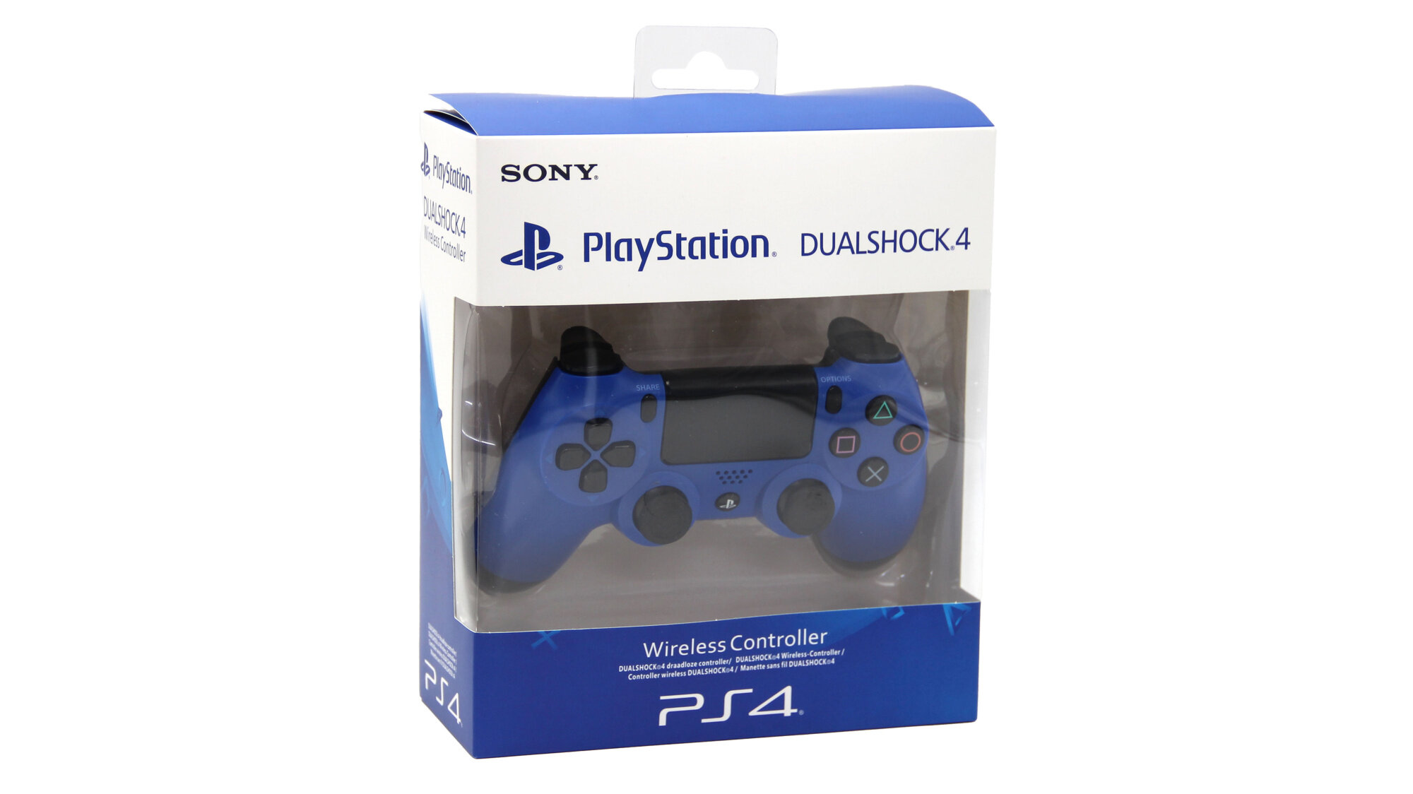 Геймпад DualShock 4 Blue/Black для PS4 В коробке