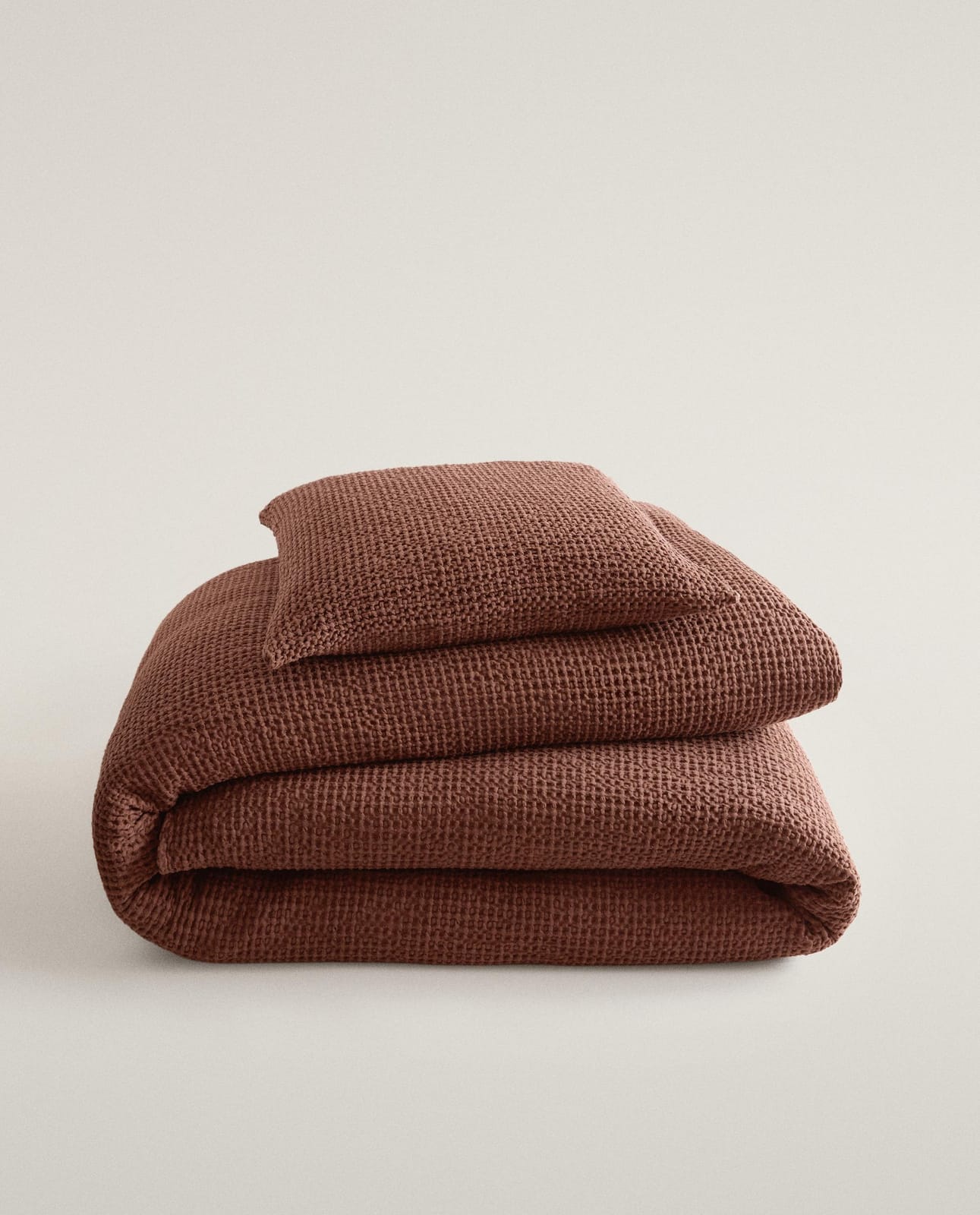 Покрывало ZARA HOME Mini Waffle, розовый, 230 x 250 см 1147/006/620-19